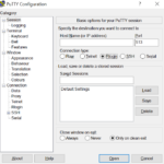 Console Accessing Using puTTY (Windows)